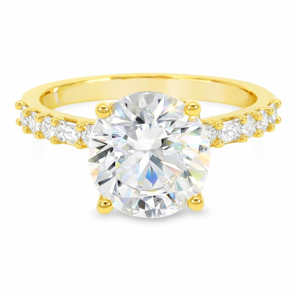 A.Jaffe - Diamond and 18K Gold Semi-Mount Engagement Ring with ...