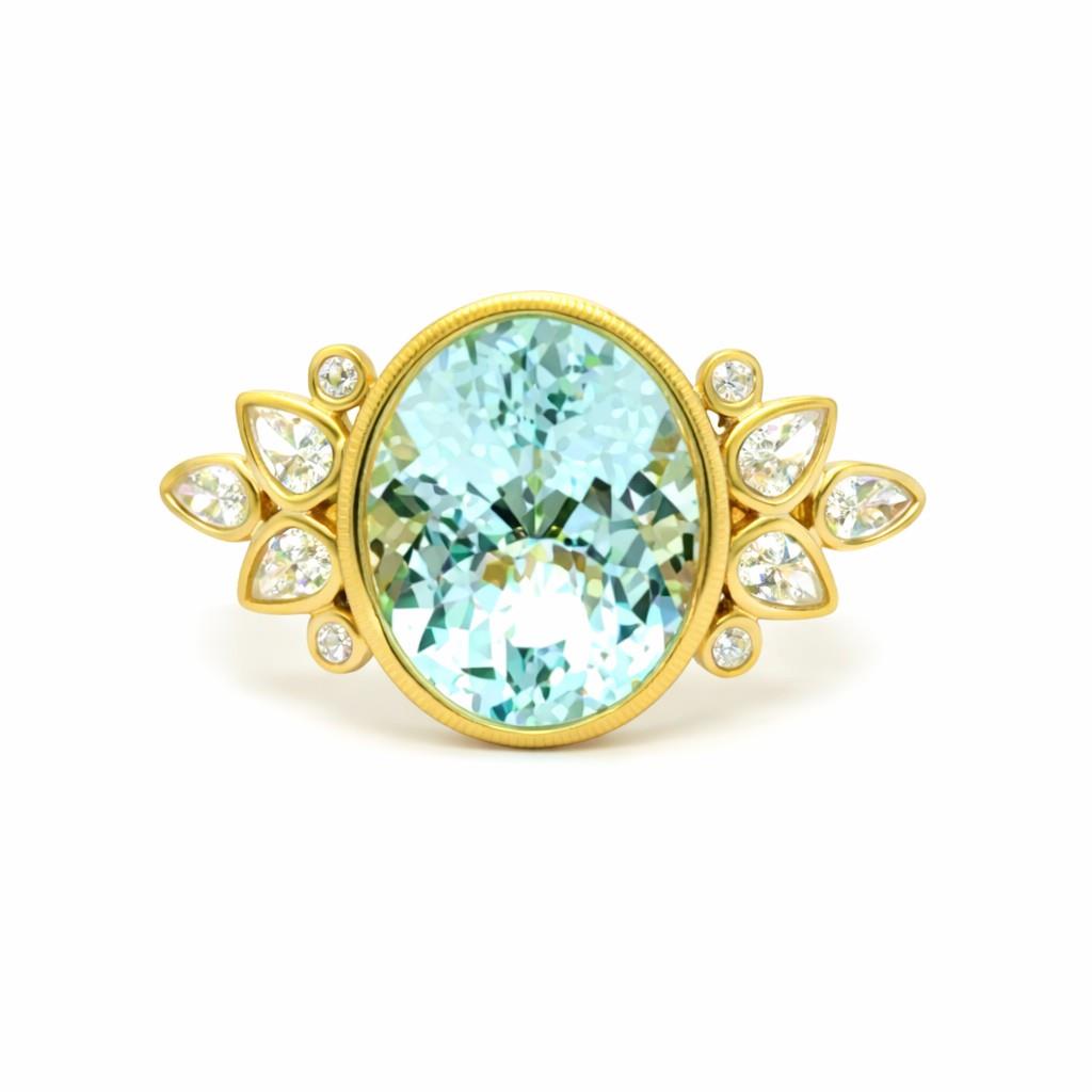 Kimberly Collins - Aquamarine, Diamonds and 18K Gold Ring – McCaskill ...